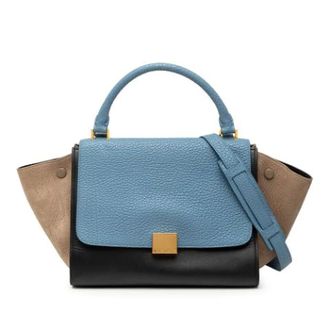 Celine Sac &agrave; main Trapeze Pre-owned - Femme - Pre-owned - Bleu - Taille: ONE Size