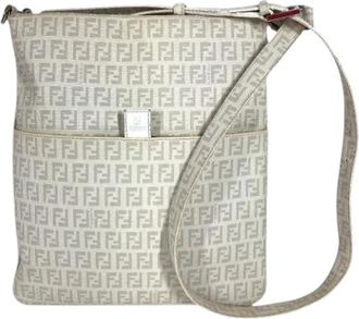 Fendi Pre-owned Pochette Sac Bandouli&egrave;re - Femme - Pre-owned - Blanc - Taille: ONE Size