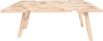 SOLUSTRE GLEAVI Klappbarer Campingtisch aus Holz 34X30cm Tragbarer Picknick und Gartentisch mit Klappbaren Beinen Leichter Outdoor Tisch f&uuml;r Camping Strand und