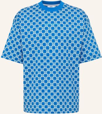 Carlo Colucci Carlo Colucci T-Shirt - Mosaic Legacy Federspiel blau