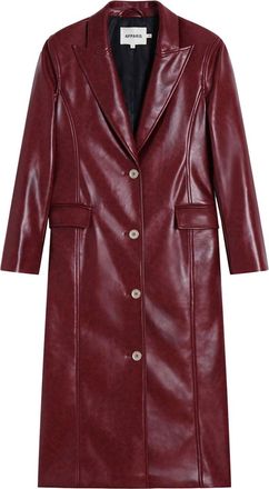 Apparis Einreihiger Lauren Mantel - Rot