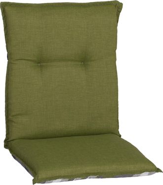 Beo Turin Niedriglehner Gartenstuhlauflagen | Waschbar & Atmungsaktiv | 98x46 cm | UV-beständig | Öko-Tex Standard | Elegante Blaue gestreifte Sitzkissen 