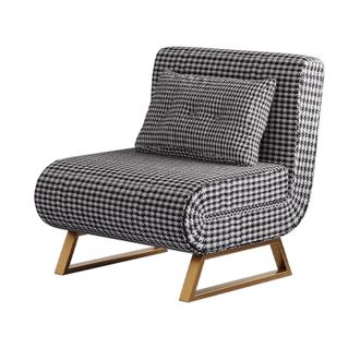 Generic Klappbares Schlafsofa f&uuml;r Kleine R&auml;ume Verstellbarer Schlafstuhl mit Hochdichtem Schaum, Stabiler Stahlrahmen, Platzsparendes Futon Sofa f&uuml;r Wohnung(H