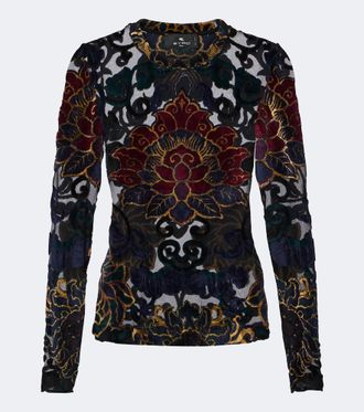 Etro Top aus Devor&eacute;
