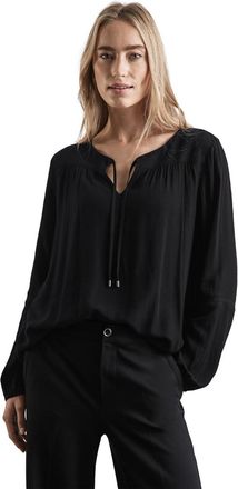 Street One Damen A345207 Tunika mit Tape-Detail,Schwarz, 44