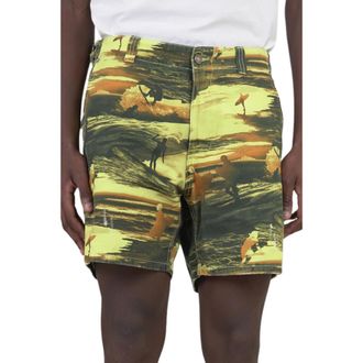 ERL S&auml;ure Sonnenuntergang Shorts in Acid Sunset - - Shorts - Herren - Mehrfarbig - L