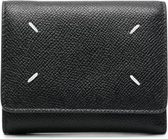 Maison Margiela Femme, Accessoires, Noir, Taille: ONE Size Four Stitches Wallet