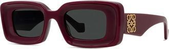 Loewe Femme, Accessoires, Rouge, Taille: 46 MM Chunky Anagram Lunettes de soleil