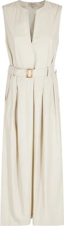 Woolrich Femme, Robes, Beige, Taille: 42 FR Belted Long Dress