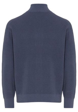 Calvin Klein Jeans Strickpullover Troyerkragen mit Rei&szlig;verschluss, Regular Fit