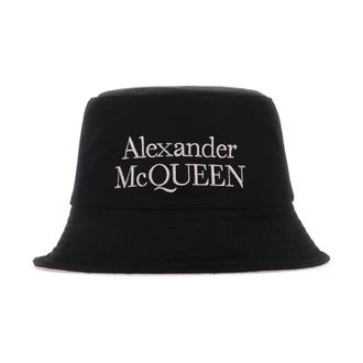 Alexander McQueen Logo-bestickter Wendbare Bucket Hat - - Accessories - Herren - Schwarzk - ONE SIZE