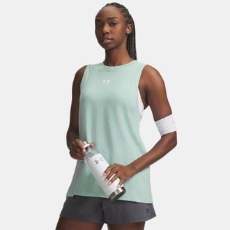 Under Armour Rival Muskel-Tanktop f&uuml;r Damen Enamel Blau / Wei&szlig; XXL