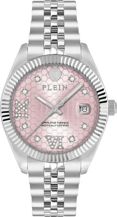 Philipp Plein Uhr - Quarz-Analoguhr Date Superlative - Gr. unisize - in Silber - f&uuml;r Damen