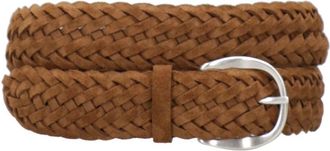 Orciani Homme, Accessoires, Brun, Taille: 100 CM Ceinture en cuir su&eacute;d&eacute; tress&eacute;
