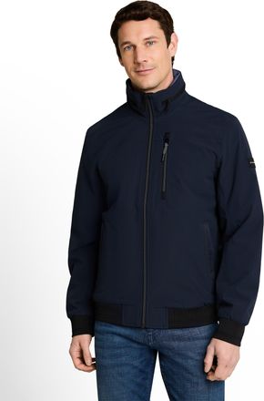 Tom Tailor Blouson TOM TAILOR, Herren, Gr. XXL, sky captain blau, Sweatware, Obermaterial: 100% Polyester. Futter: 100% Polyester, unifarben, regular fit h&uuml;ftbed