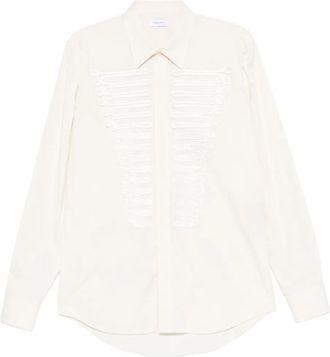 Alexander McQueen Hemd mit Stickerei - Weiß