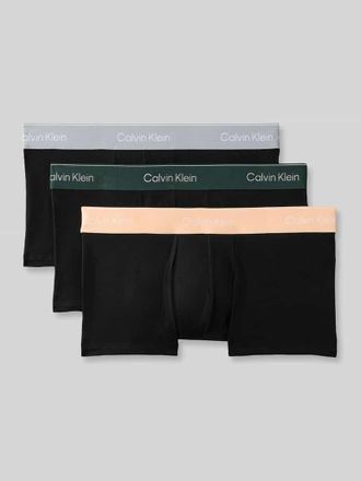 Calvin Klein Underwear Slim Fit Trunks aus Baumwoll-Mix im 3er-Pack