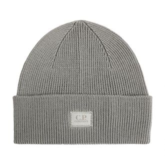 C.P. Company Extrafine Merino Woll M&uuml;tze - - Accessories - Herren - Grau - ONE SIZE