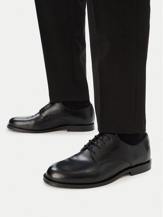 Calvin Klein Halbschuhe Ess Rubber Derby Lth HM0HM02056 Schwarz