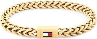 Tommy Hilfiger Jewelry Gliederarmband für Herren aus Gelbgold mit der Ikonischen Flagge - 2790648S