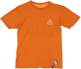 HUF Huf, Homme, Tops, Orange, Taille: XL Rouille Manches Courtes Col Rond Tee