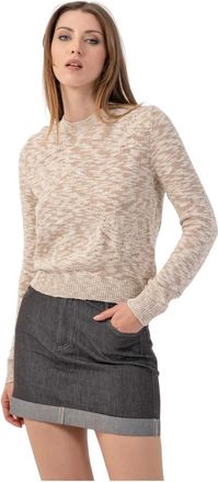 Kocca Femme, Pulls, Beige, Taille: 42 FR Tricot &agrave; col rond