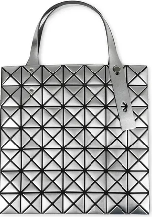 Issey Miyake Womens Tote Bag Platinum Silver Polyester Shoulder