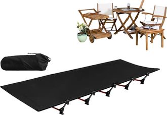 Generic Zusammenklappbares Und Tragbares Feldbett, Ideal Zum Wandern Und Reisen. Robustes Beistellm&ouml;bel, Originelles Accessoire F&uuml;r Die Mittagspause | Zuverl&auml;