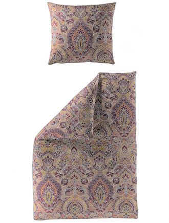 BIERBAUM Bettw&auml;sche Biber lachs (3846-51) (1 x 80x80 + 1 x 135x200 cm)