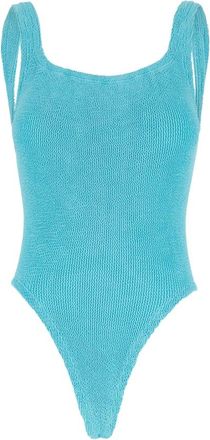Hunza G Femme, Maillots de bain, Bleu, Taille: ONE Size Maillot de bain une pi&egrave;ce Square