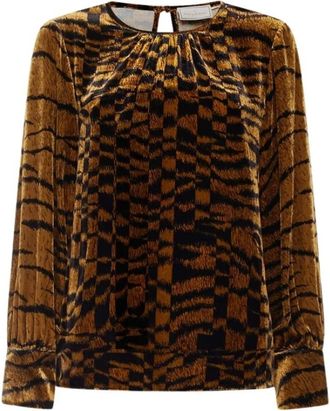 Pierre-Louis Mascia Femme, Blouses et Chemises, Brun, Taille: 42 FR Blouse Kanpur