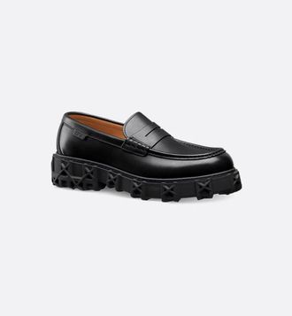 Dior Chunky-Sole Leather Loafer - Black