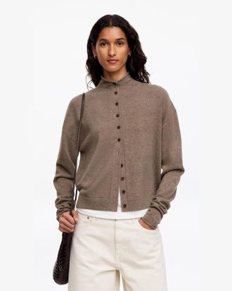 Arket Strickjacke Aus Merinowolle -Braun