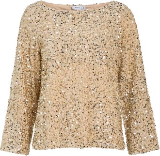 Vila Female Oberteil mit Langen Ärmeln Pailletten