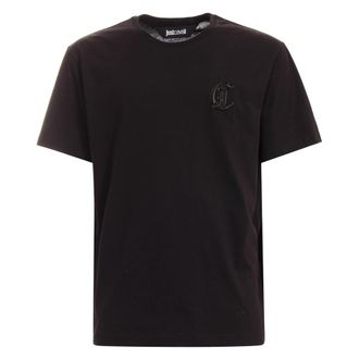 Just Cavalli T-Shirt mit Logo-Print - - Tops - Herren - Schwarzk - M