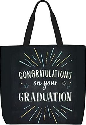 Generic Sac De Courses F&eacute;licitations Pour La Remise Des Dipl&ocirc;mes Sac Tissu Pliable R&eacute;utilisable Sacs En Toile Pour Femmes, Pour Femmes, &Eacute;cole, Burea, Tous Les