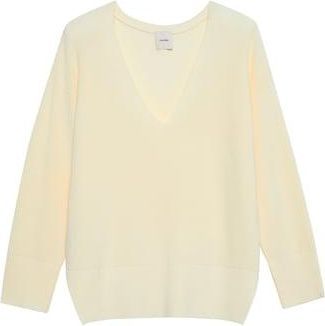Calvin Klein Pull col V en laine m&eacute;lang&eacute;e