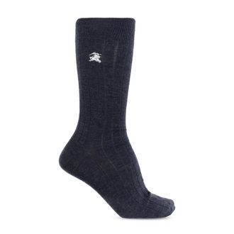 Burberry Homme, Sous-vêtements, Bleu, Taille: L Chaussettes avec logo