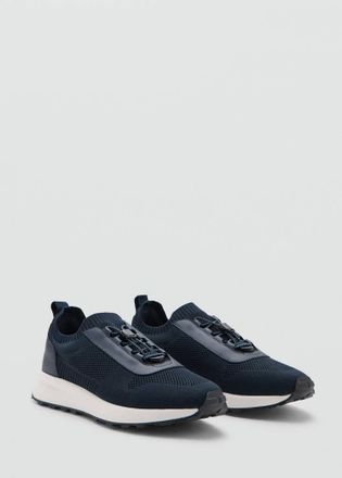 Mango Tennis combin&eacute;es &agrave; lacets bleu marine - Homme - 40 - MANGO MAN