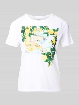 Marc Cain T-Shirt mit Motiv-Print und Rundhalsausschnitt