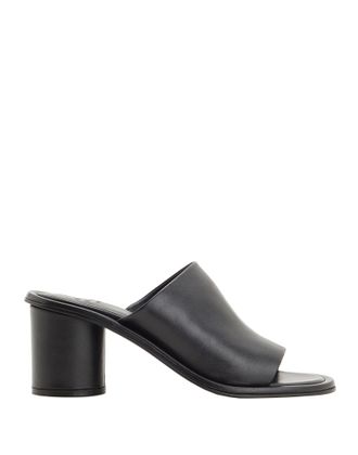 8 by YOOX LEATHER BLOCK HEEL MULES