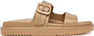 Tommy Hilfiger Pantoletten Double Strap FW0FW09114 Beige