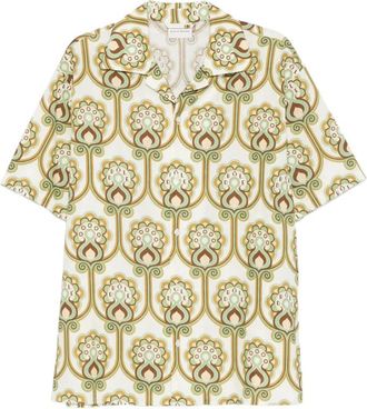 Dr&ocirc;le de Monsieur Homme, Chemises, Multicolore, Taille: S Floral Tapestry Linen Shirt