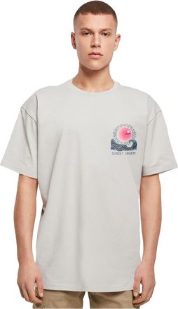 Merchcode Merchcode Mens MP0008528-Sunset Charm Oversized T-Shirt, lightasphalt, M