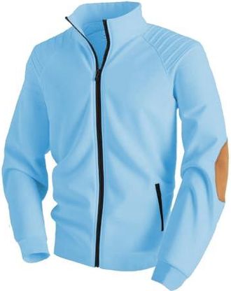 Generic Pull à col rond pour homme - Fermeture éclair intégrale - Col montant - Léger - Manches longues - Fermeture éclair - Vêtement dextérieur décontracté -