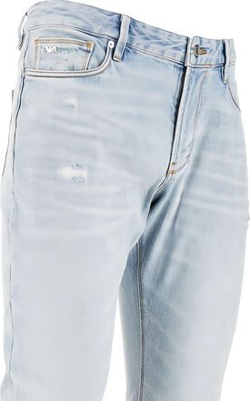 Emporio Armani Light Wash Slim-Fit Jeans - Light Blue