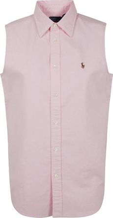 Polo Ralph Lauren Femme, Blouses et Chemises, Rose, Taille: 40 FR Chemise de sport sans manches tiss&eacute;e