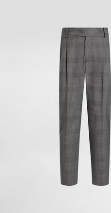 Dolce & Gabbana Glen Plaid Virgin Wool Trousers - Mann Hosen Und Shorts Multicolor 46