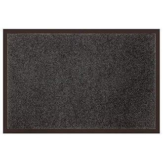 Douceur d'Int&eacute;rieur Deco Tapis 1740260 Tapis Anti Poussi&egrave;re Polyester/PVC Gris 60 x 40 cm