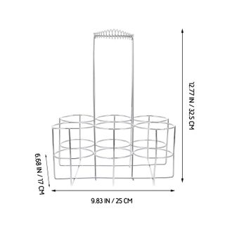 Pretyzoom SAFIGLE Edelstahl Bierflaschenhalter mit Robustem Griff Organizer und Tr&auml;ger Praktischer Flaschenkorb f&uuml;r Sicheren Transport und Vielseitige Nutzung i
